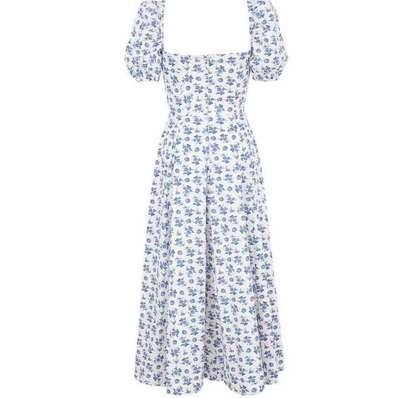 House of CB | Dresses | House Of Cb Tallulah Blue White Floral Dress ...